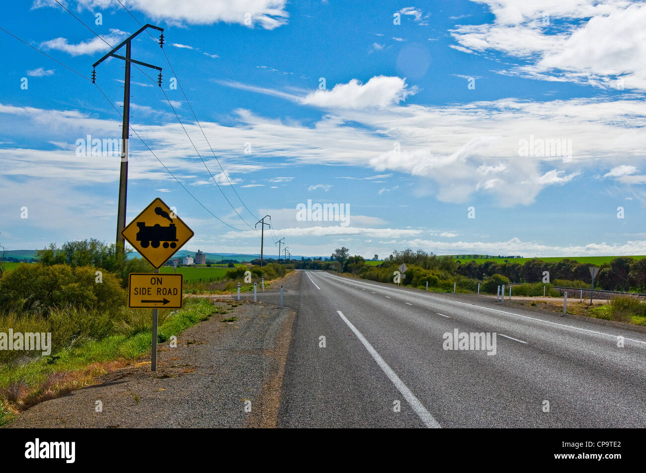the stuart highway on the australian outback Stock Photo - Alamy