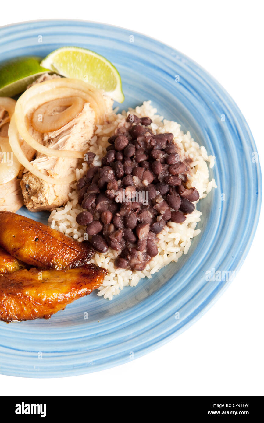 Cuban Rice And Beans And Pork