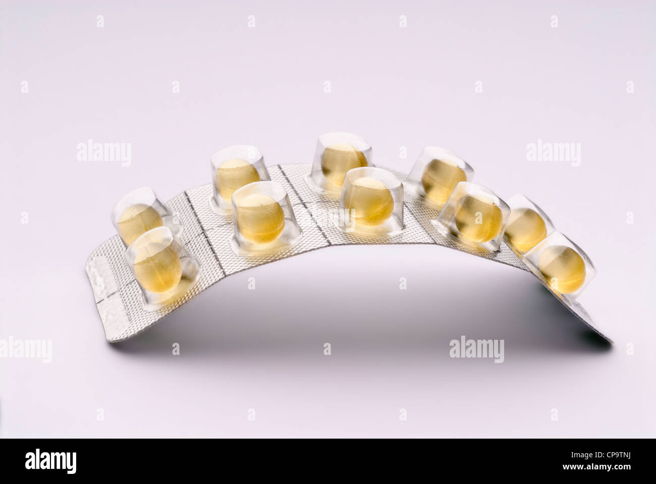 Capsules soft gel blister, generic brand Stock Photo - Alamy