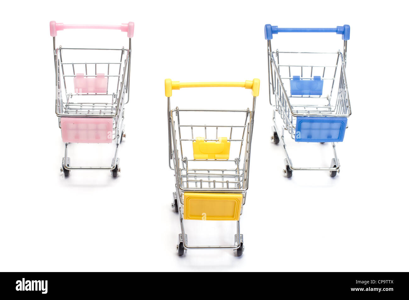 Shopping carts isolated on white background Stock Photo - Alamy