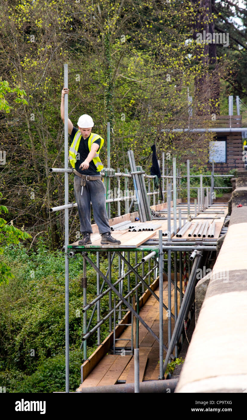 Suspension bridge worker height hi-res stock photography and images - Alamy