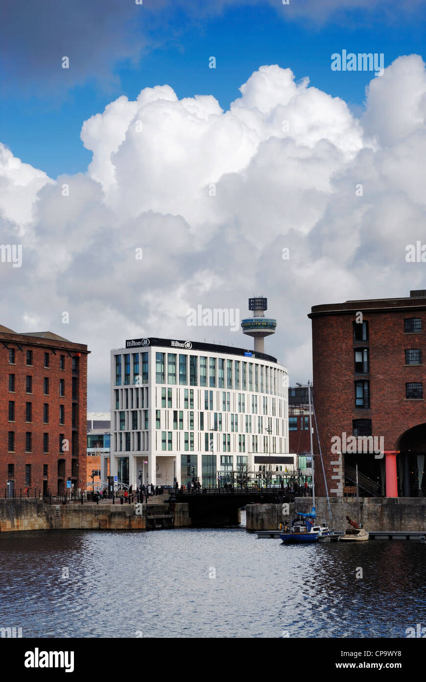 Hilton Hotel, Liverpool from Albert Dock Stock Photo - Alamy