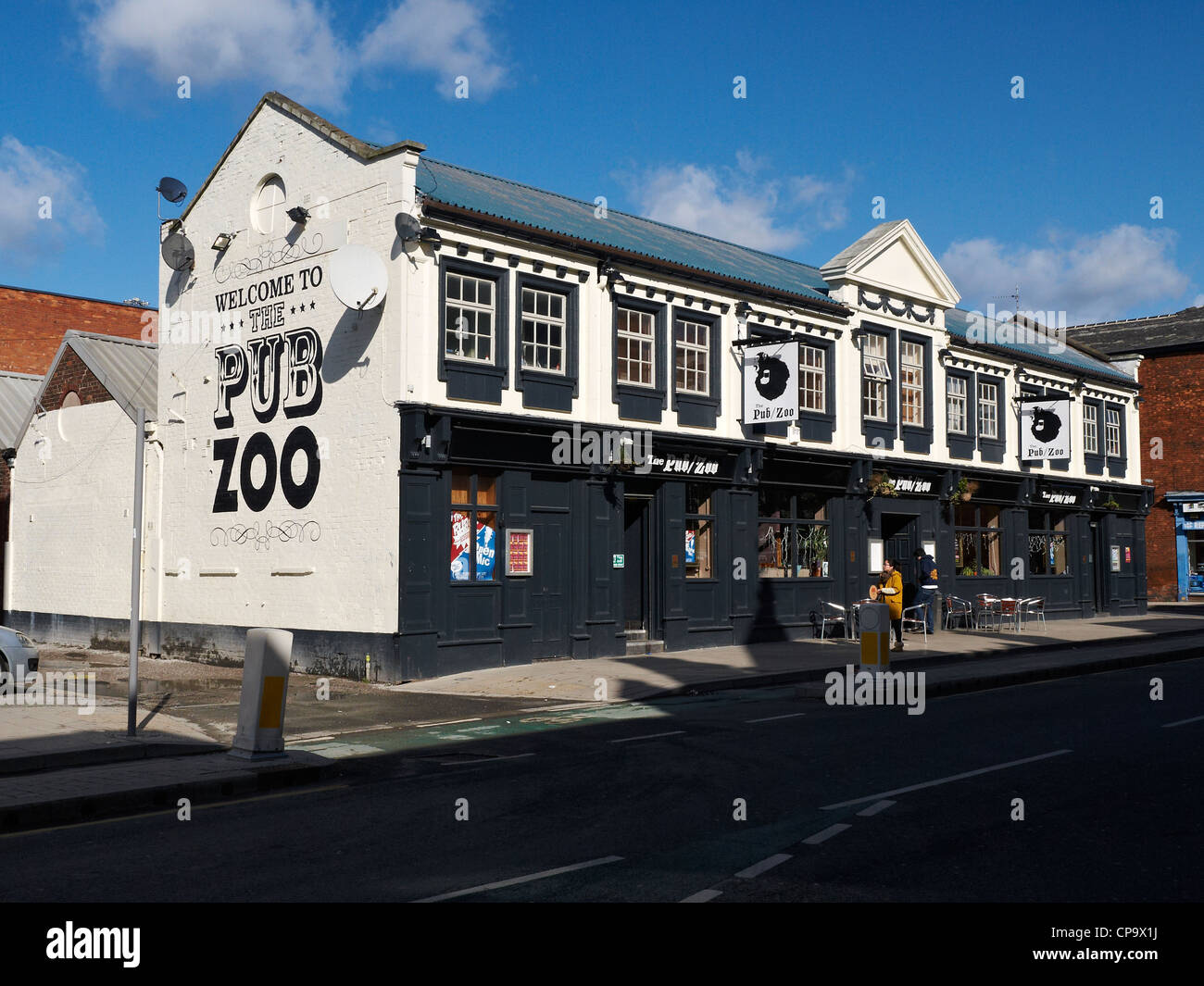 The Pub Zoo in Manchester UK Stock Photo - Alamy