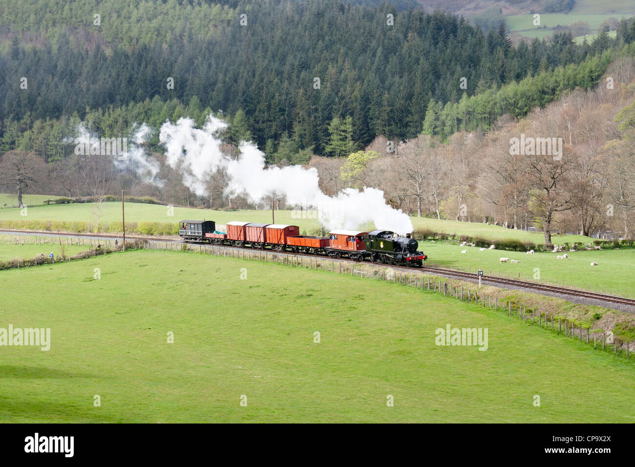 Preserved steam freight train hi-res stock photography and images - Alamy