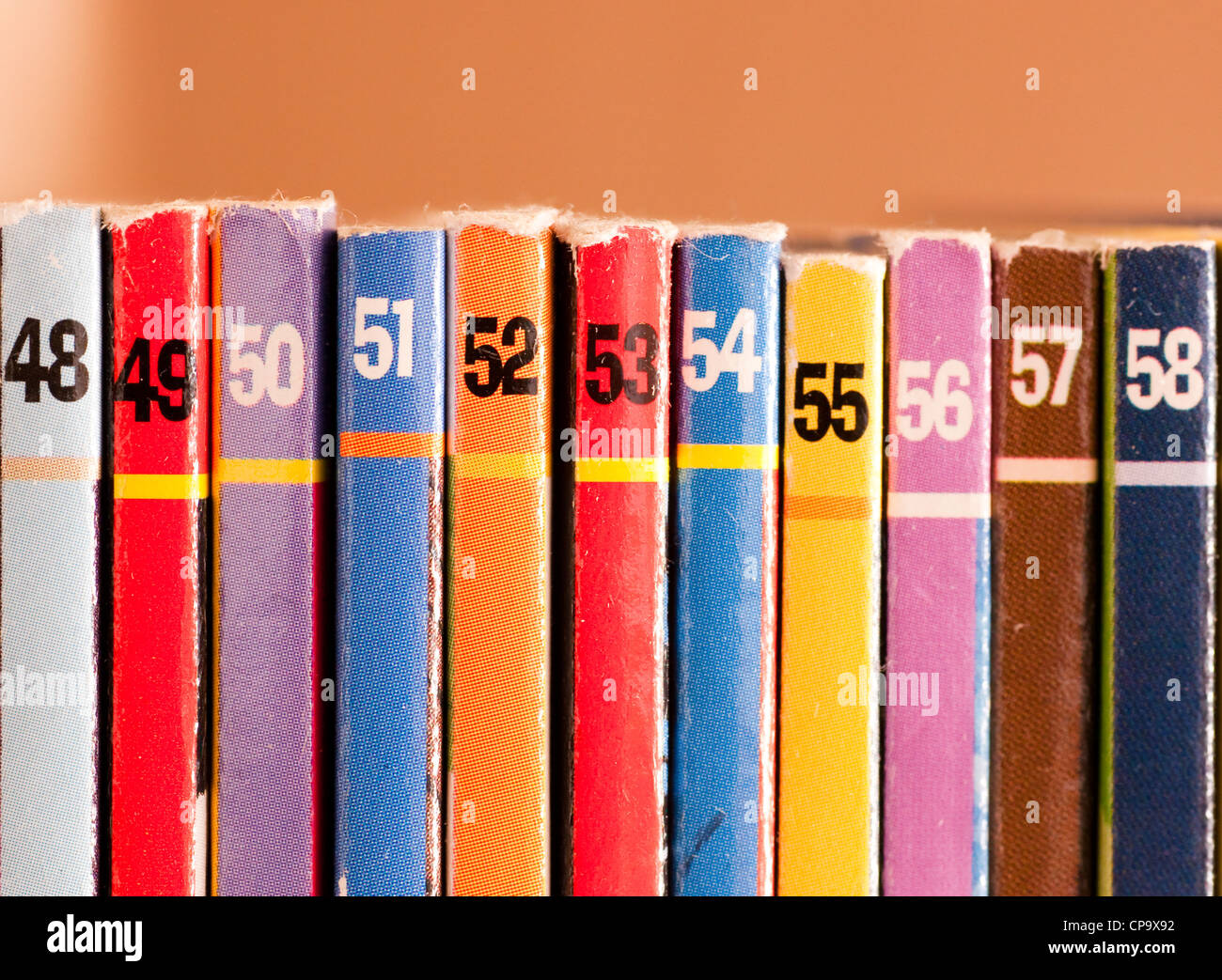 Numbers on colored background, part of a comics collection Stock Photo ...