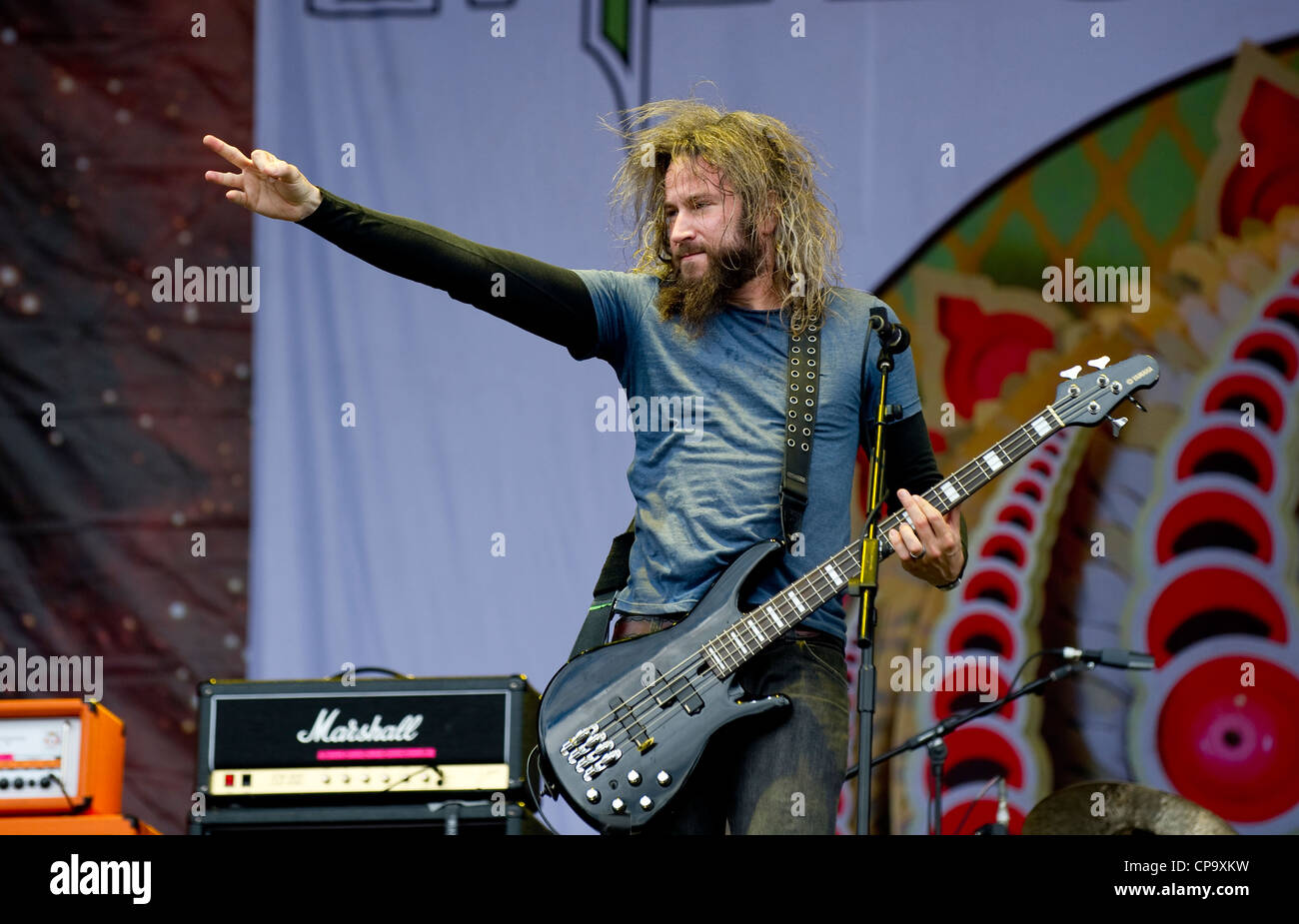 Troy sanders bassist singer mastodon live hi-res stock photography and ...