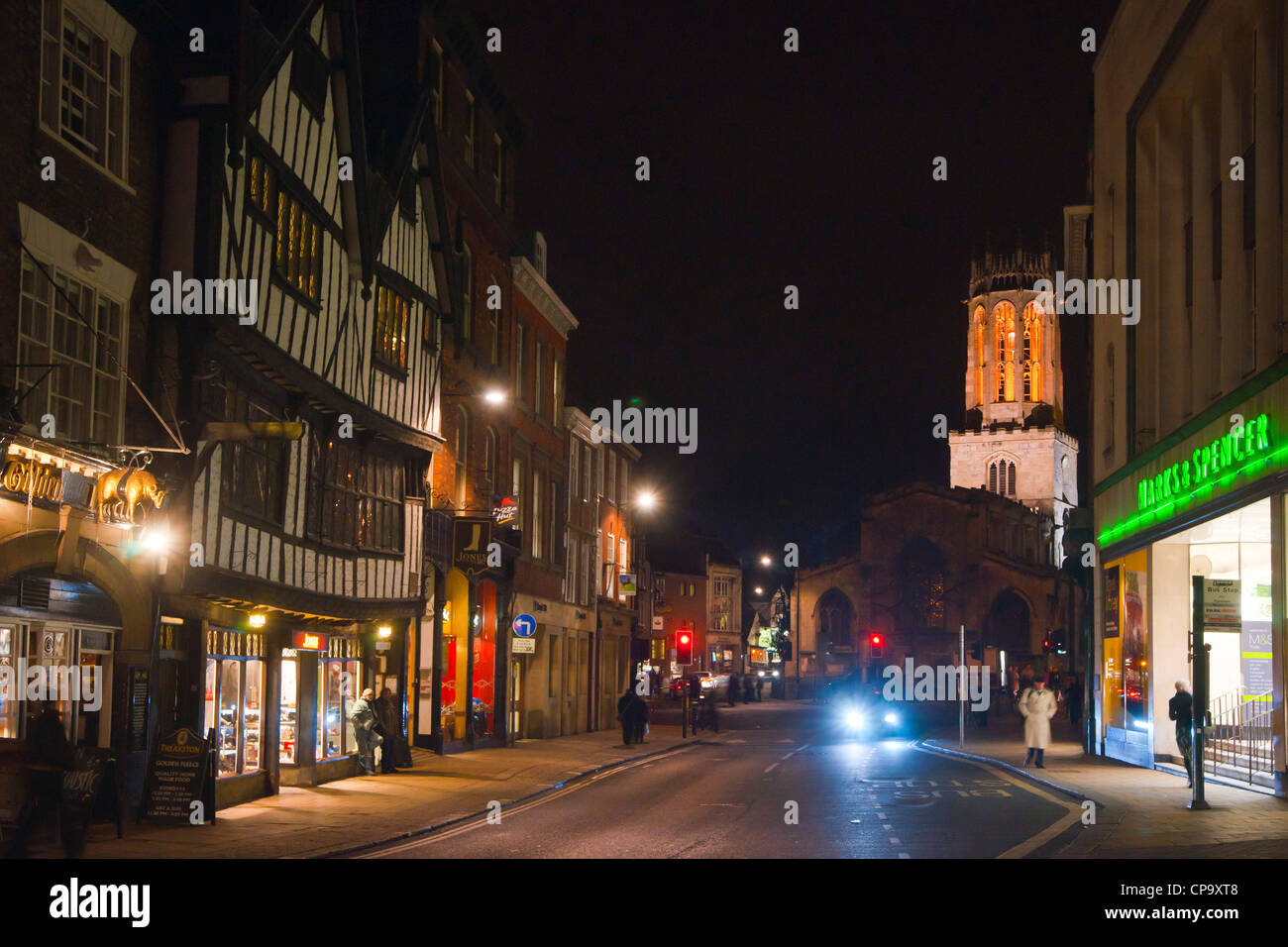 York, Night, England Stock Photo - Alamy