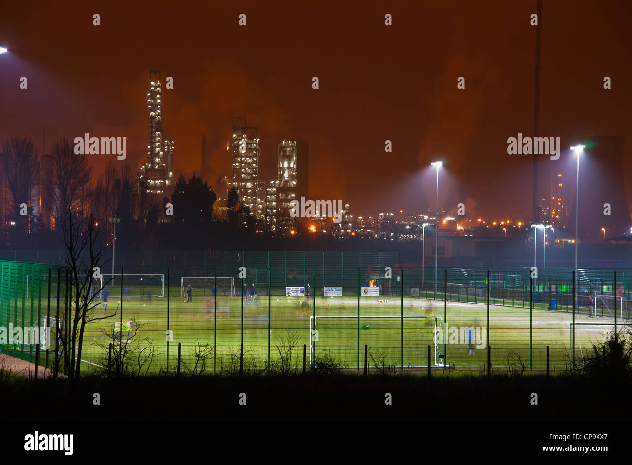 Grangemouth playing football, Stirlingshire, Central Region, Scotland ...
