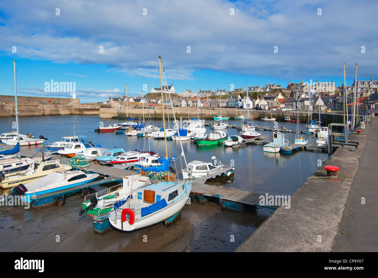 Findochty harbour, Moray Firth, Scotland Stock Photo - Alamy