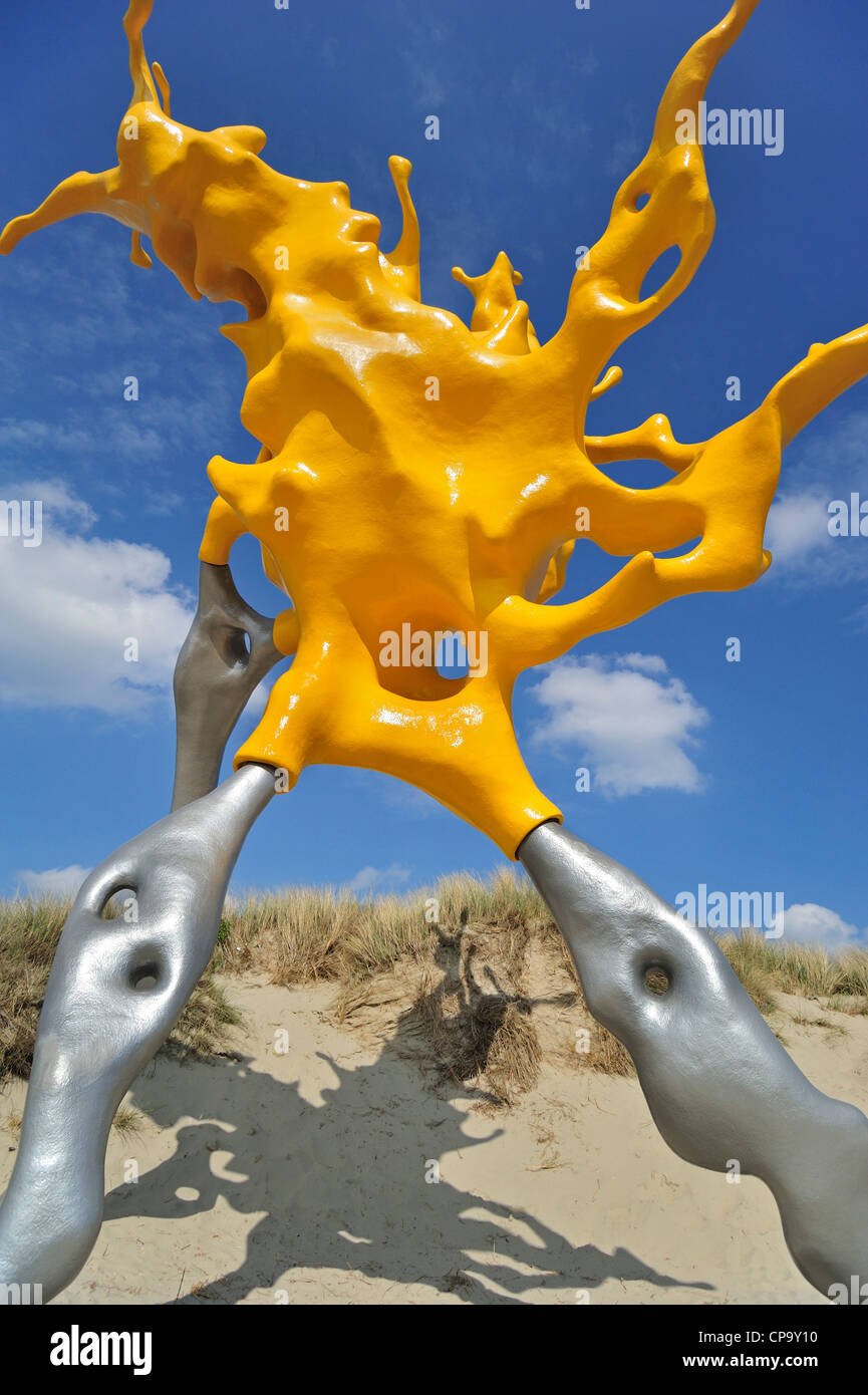 OLNETOP, sculpture by artist Nick Ervinck during the 2012 Beaufort04 ...