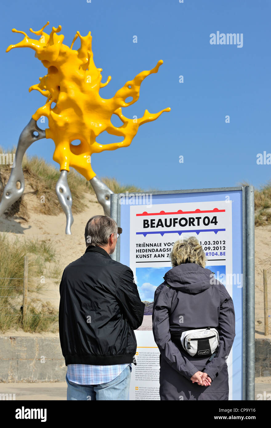 OLNETOP, sculpture by artist Nick Ervinck during the 2012 Beaufort04 ...