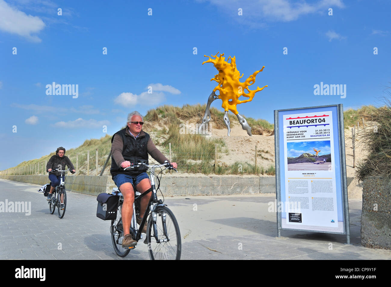 OLNETOP, sculpture by artist Nick Ervinck during the 2012 Beaufort04 ...