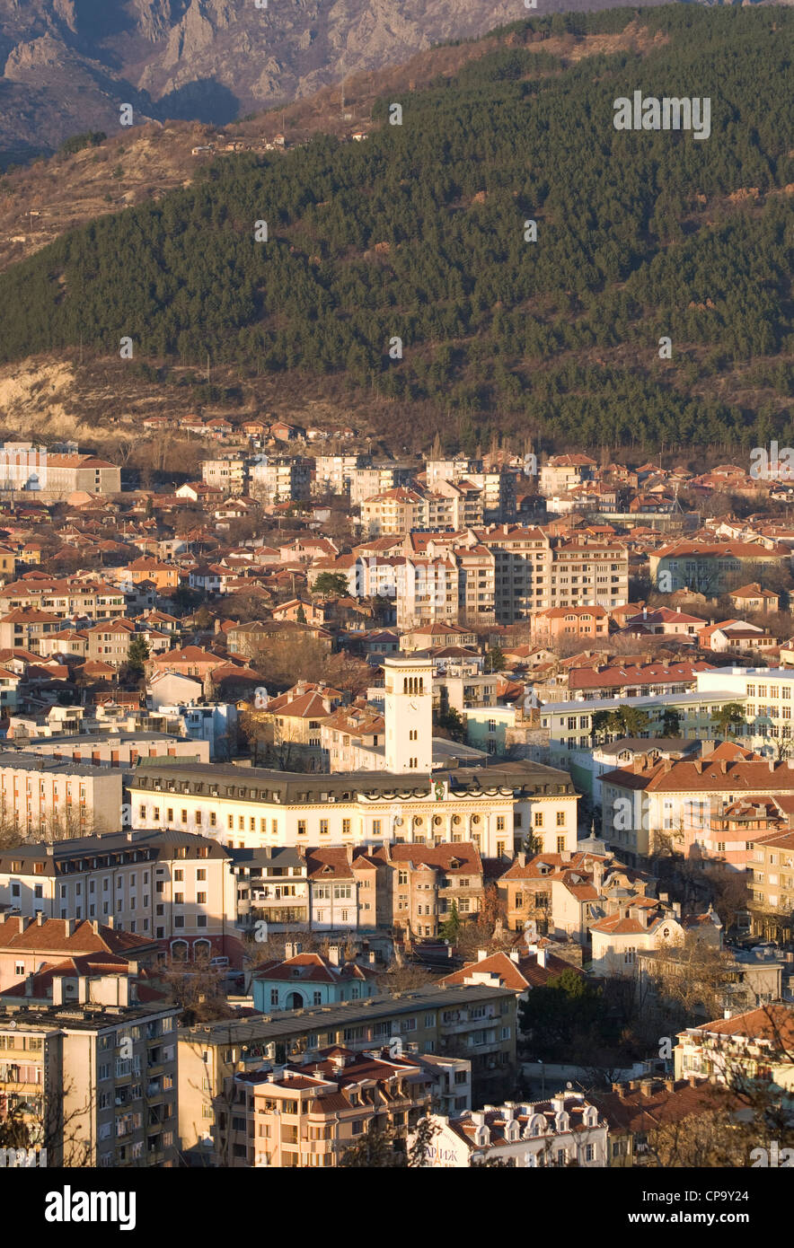 Aerial view of Sliven municipality, Bulgaria at Summertime Stock Photo ...