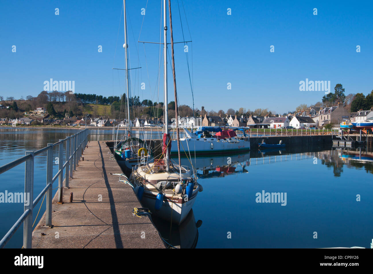 Avoch harbour, Black Isle, Inverness, Moray Firth, Highland, Scotland ...