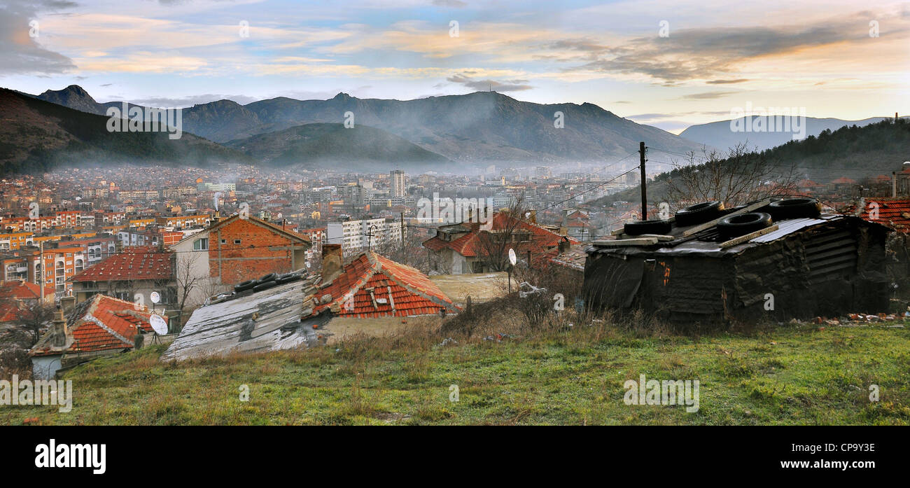 Town of Sliven, Bulgaria at morning Stock Photo - Alamy