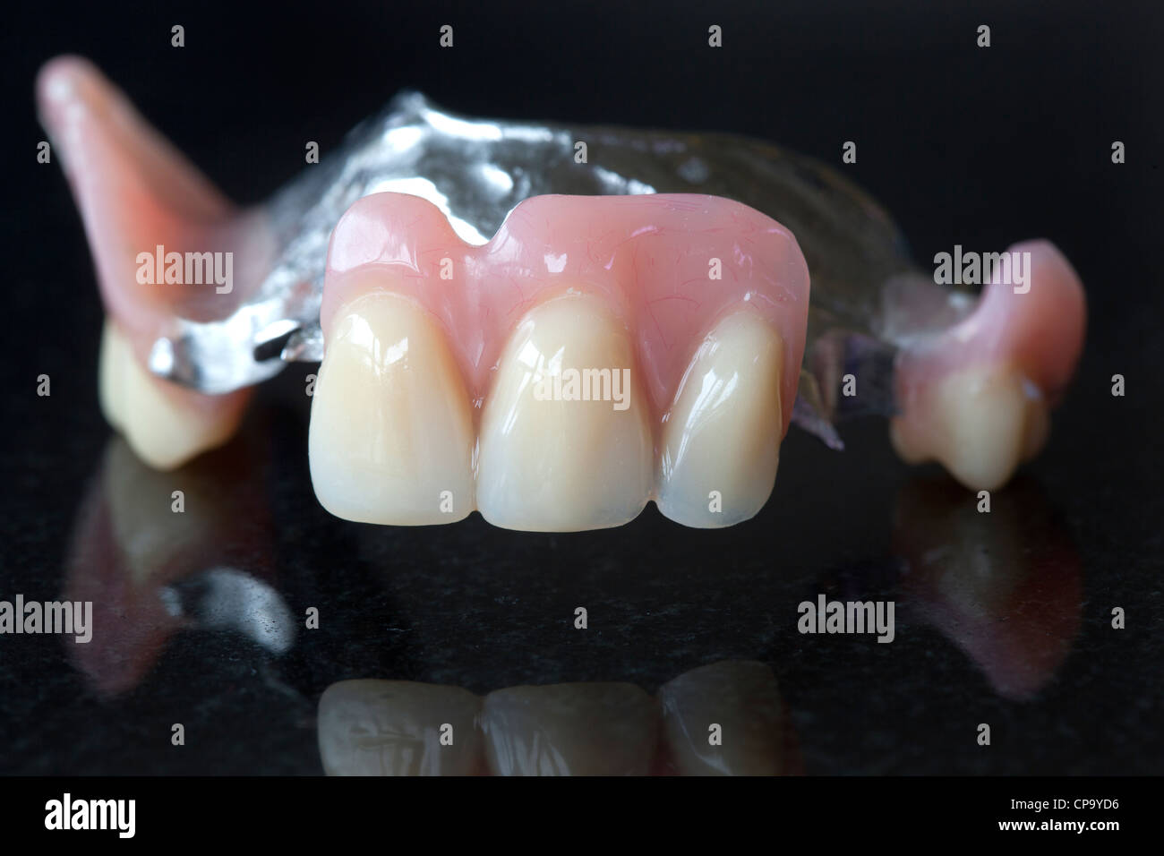 False Teeth or Dentures Stock Photo - Alamy