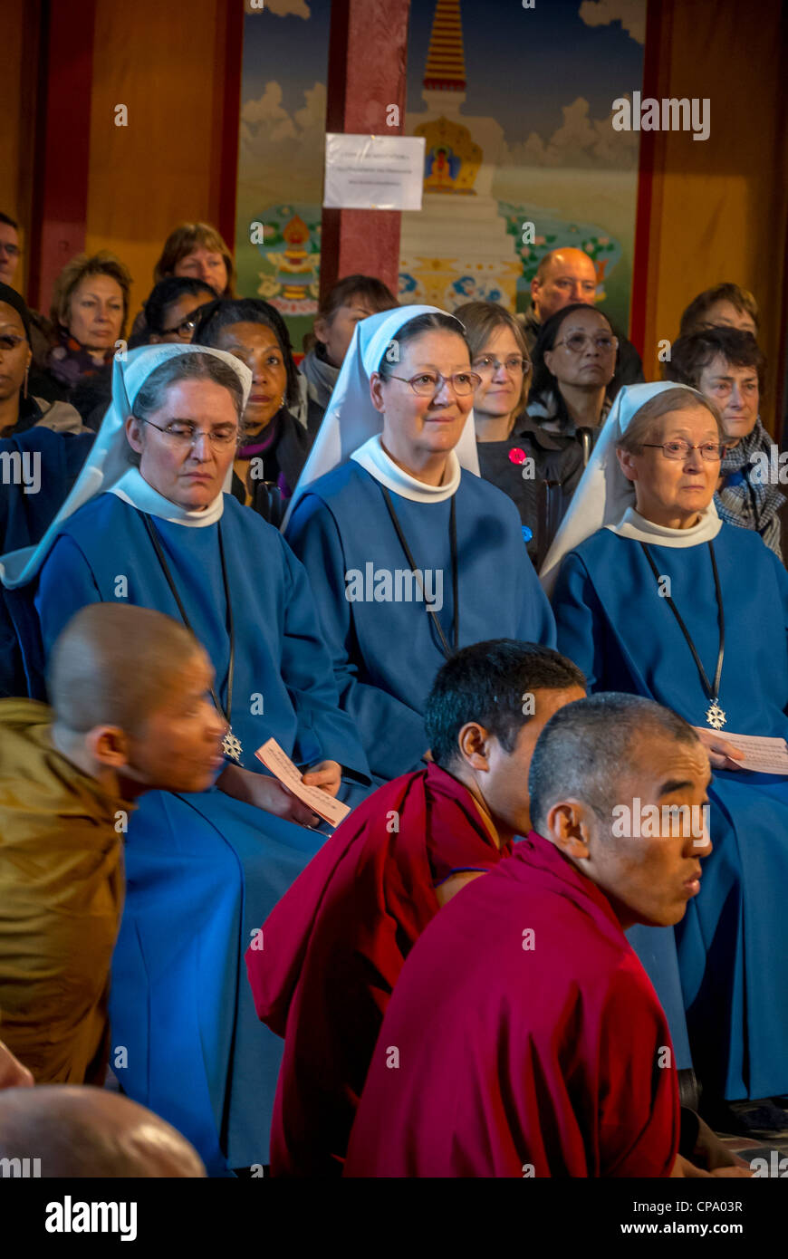 Paris, France, Interfaith Buddhist Festival, Religious Ceremony, French ...