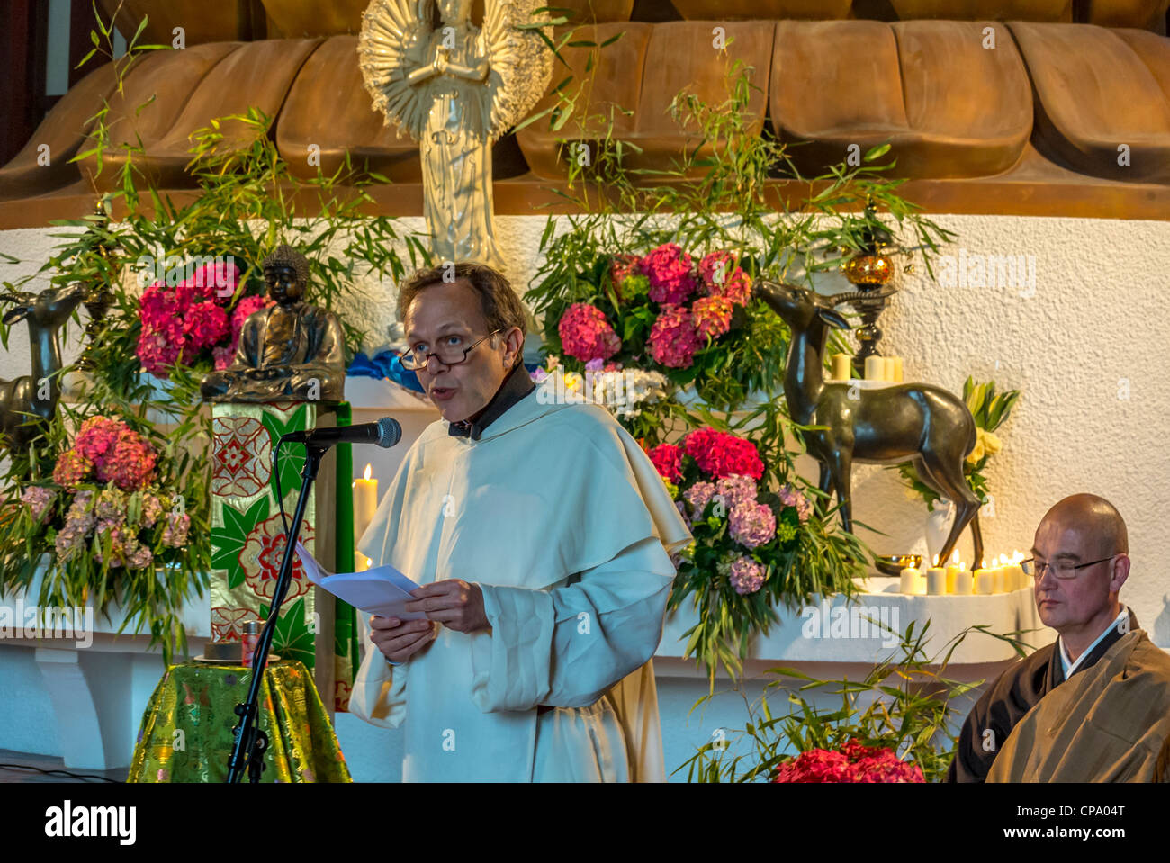Paris, France, Interfaith Buddhist Festival, Religious Ceremony, French ...