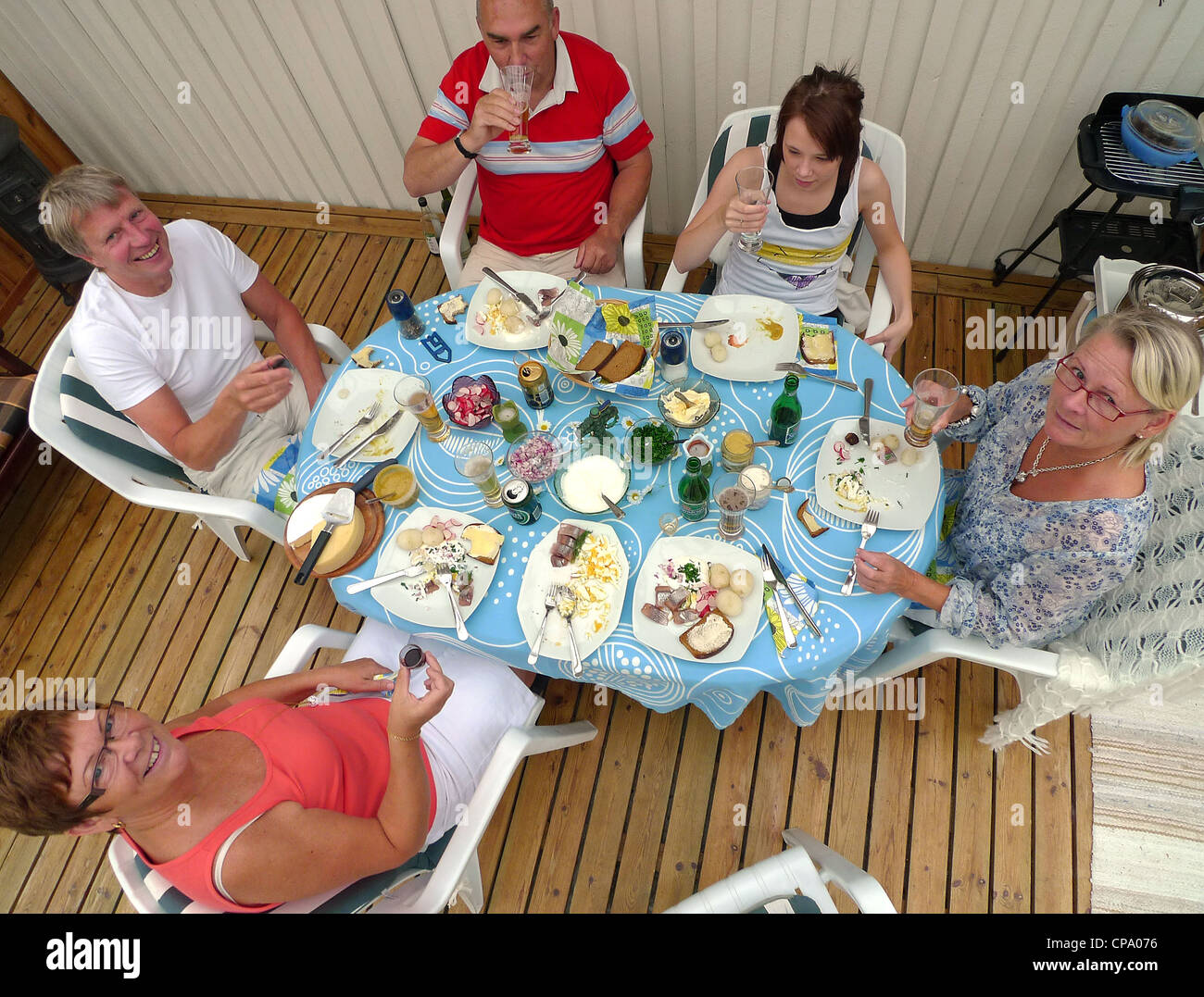 Scandinavian family dinner hi-res stock photography and images - Alamy