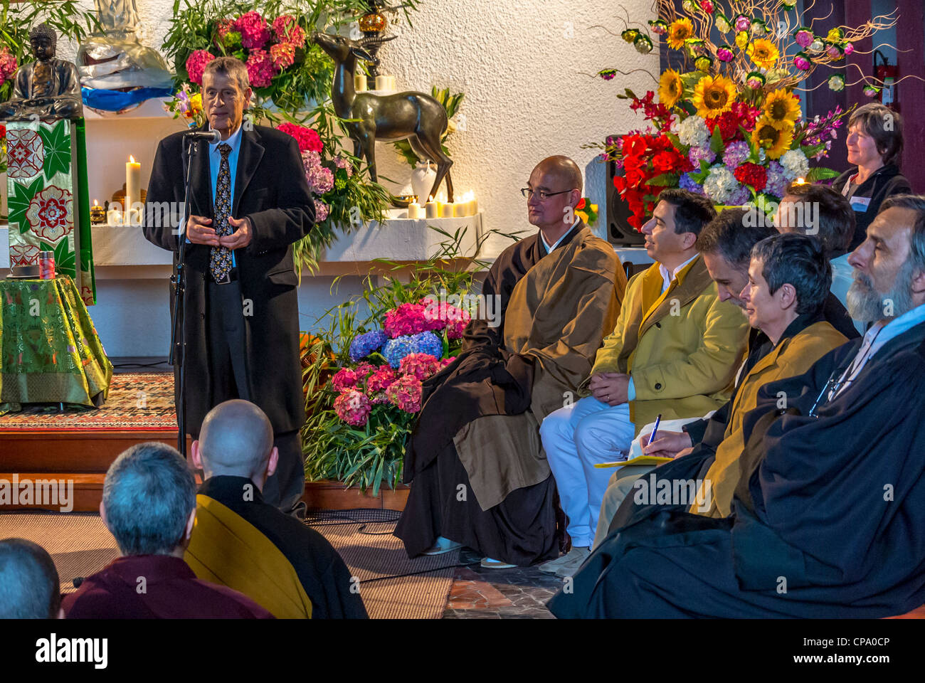 Paris, France, Interfaith Buddhist Festival, Religious Ceremony, French ...