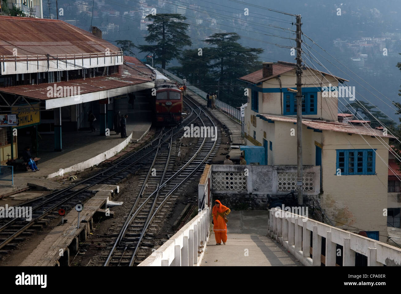 Shimla, former summer capital of the Raj in India Stock Photo - Alamy