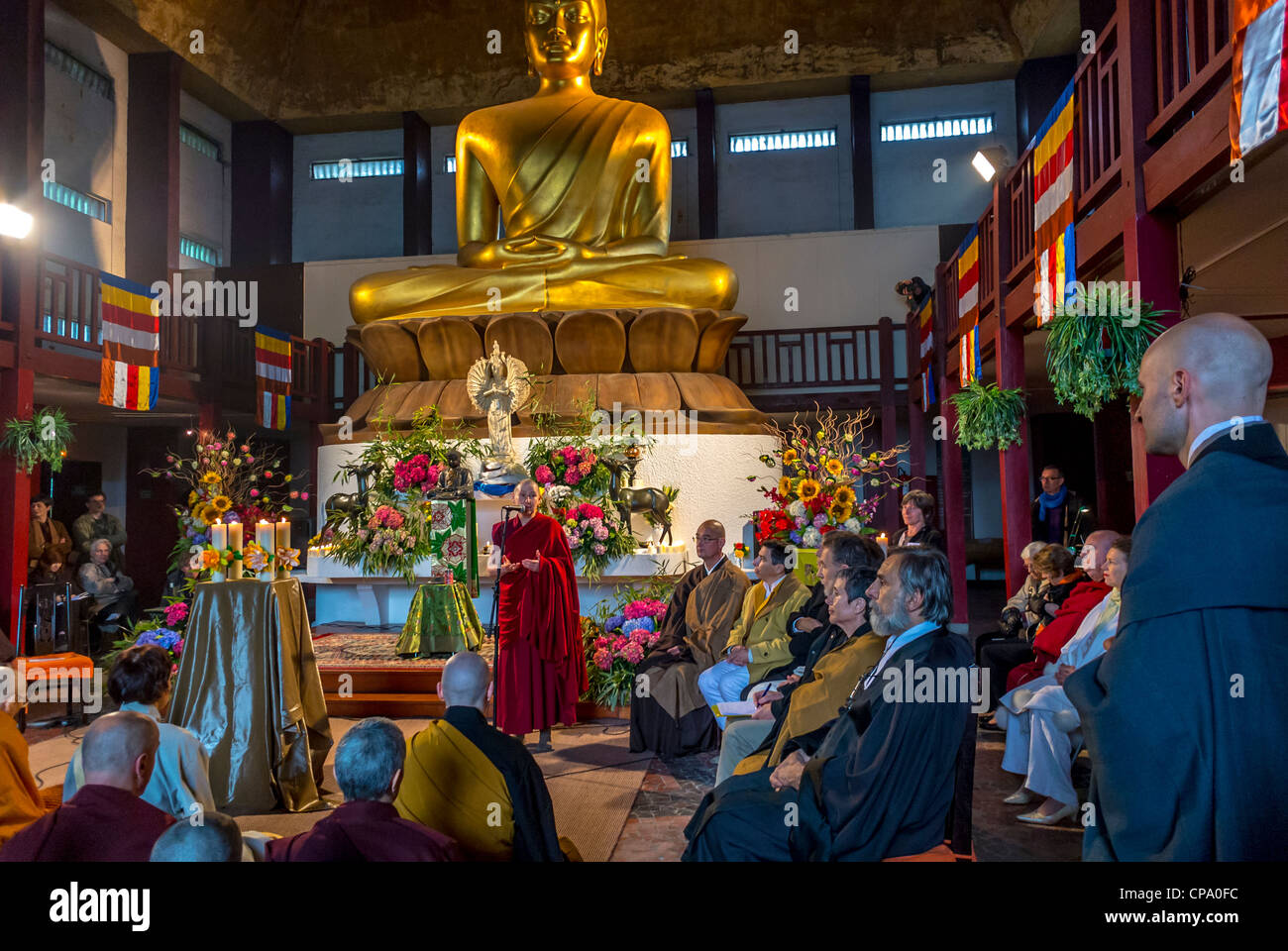 Paris, France, Interfaith Buddhist Festival, Religious Ceremony, French ...