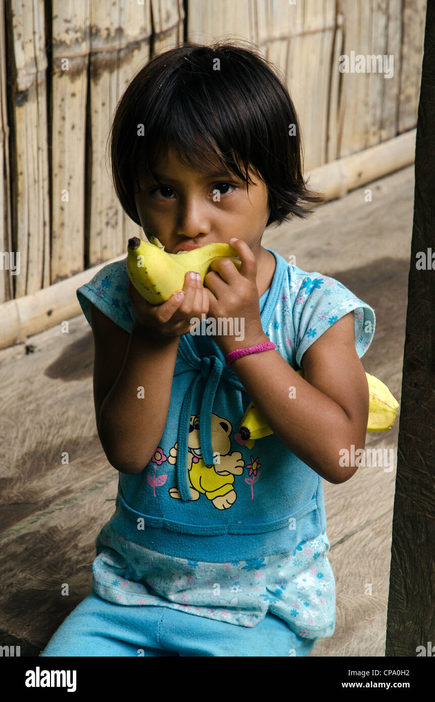 Quechua people indigenous tribe Amazon basin Ecuador South America ...