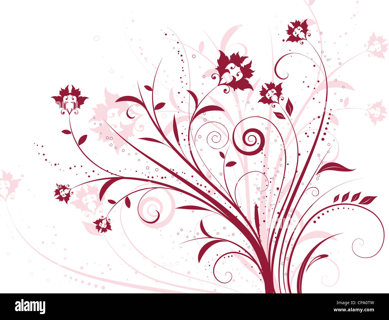 Decorative floral background Stock Photo - Alamy