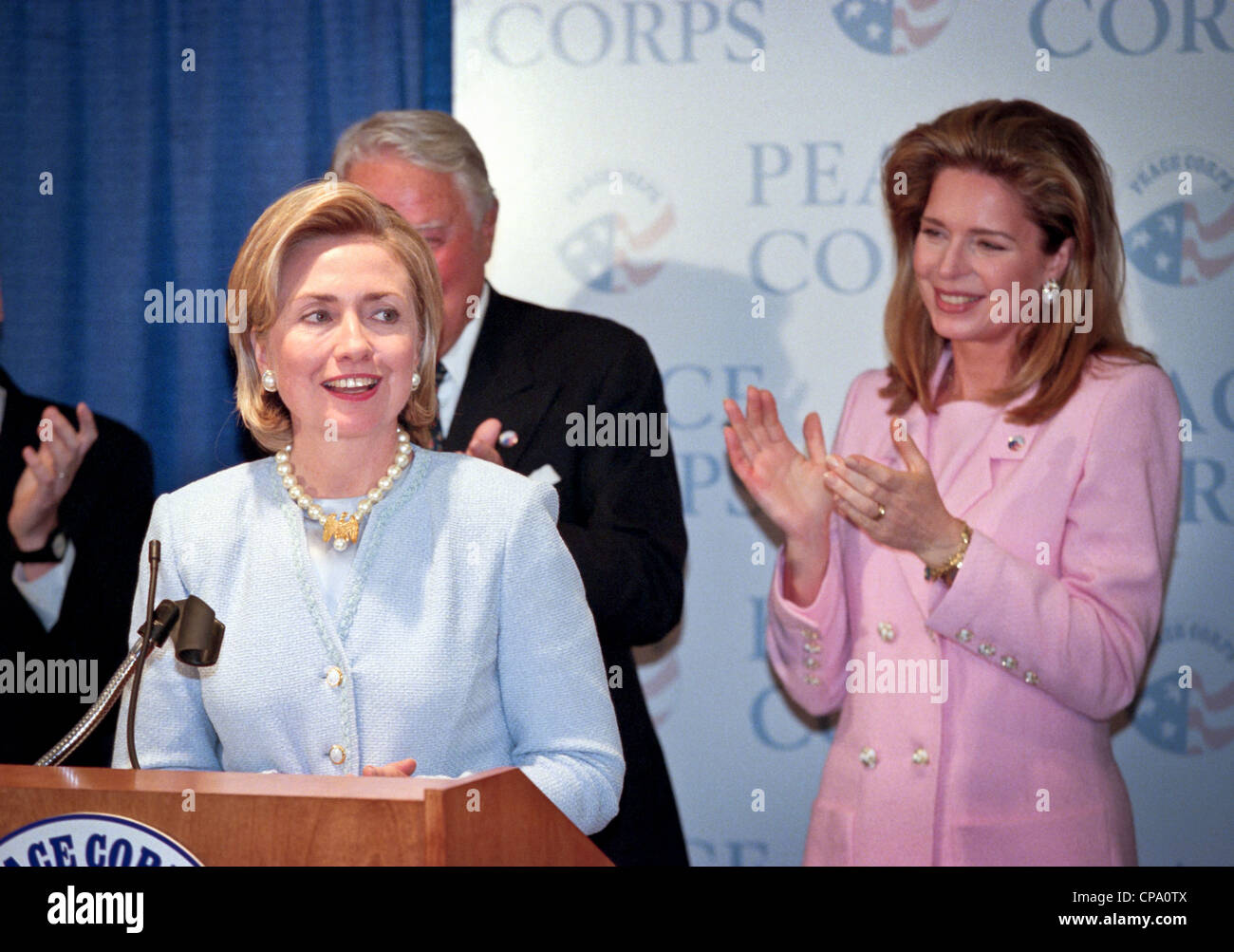 First lady Hillary Rodham Clinton speaks at the dedication of the Peace ...
