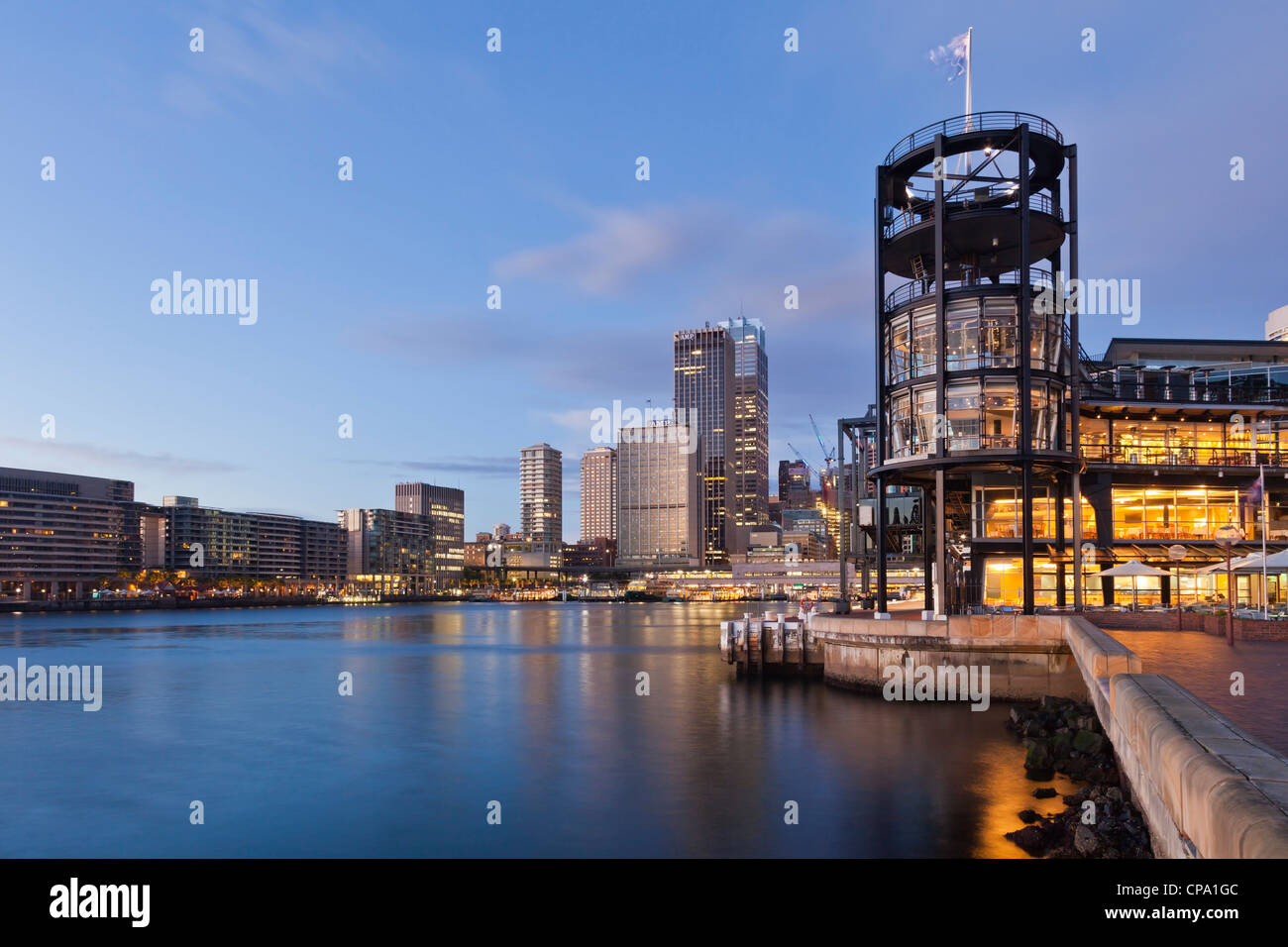 The Overseas Passenger Terminal and Circular Quay in Sydney Harbour ...