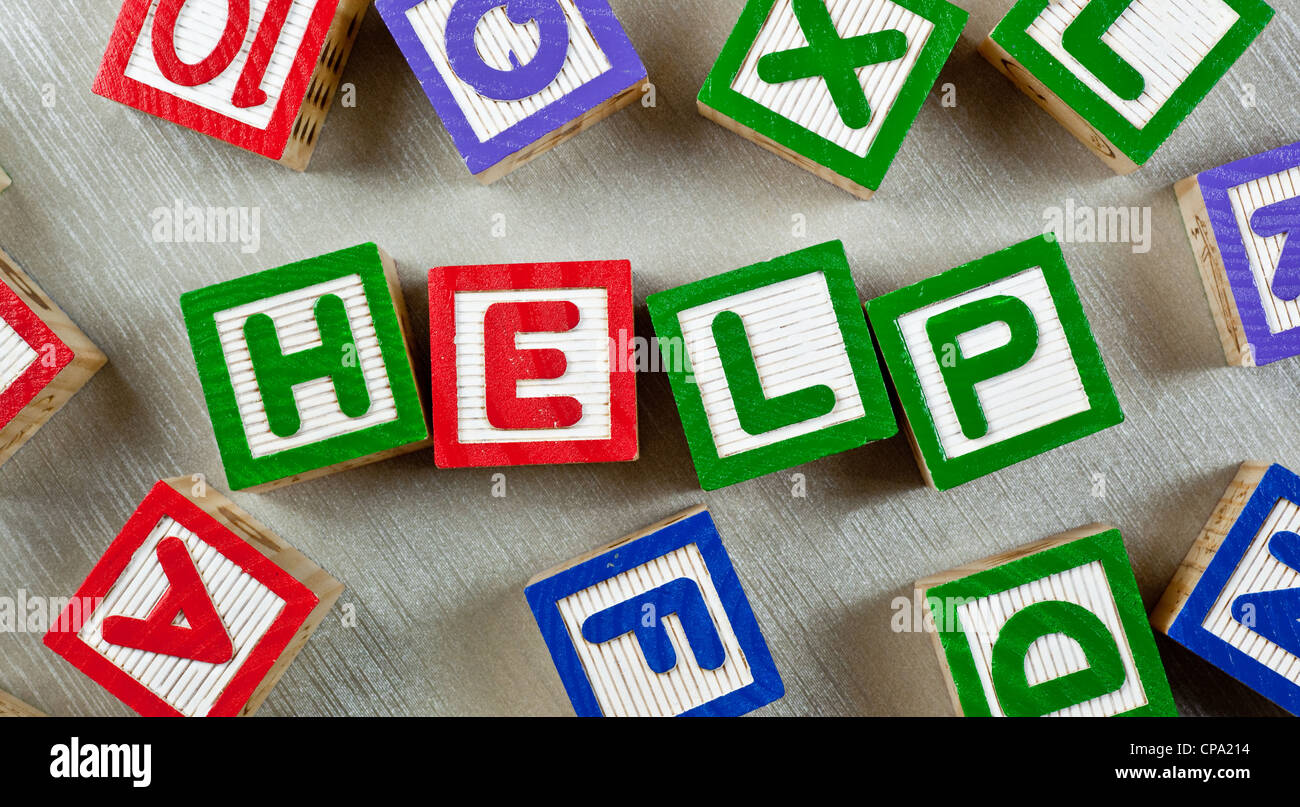 Help center word hi-res stock photography and images - Alamy
