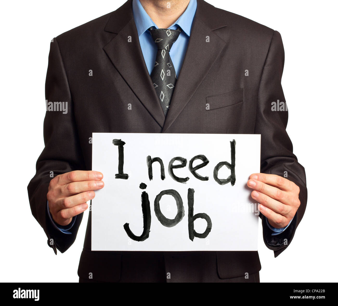 Man cardboard sign need money hi-res stock photography and images - Alamy