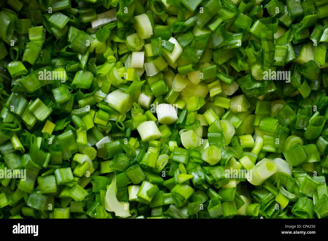 Scallions sliced hi-res stock photography and images - Alamy