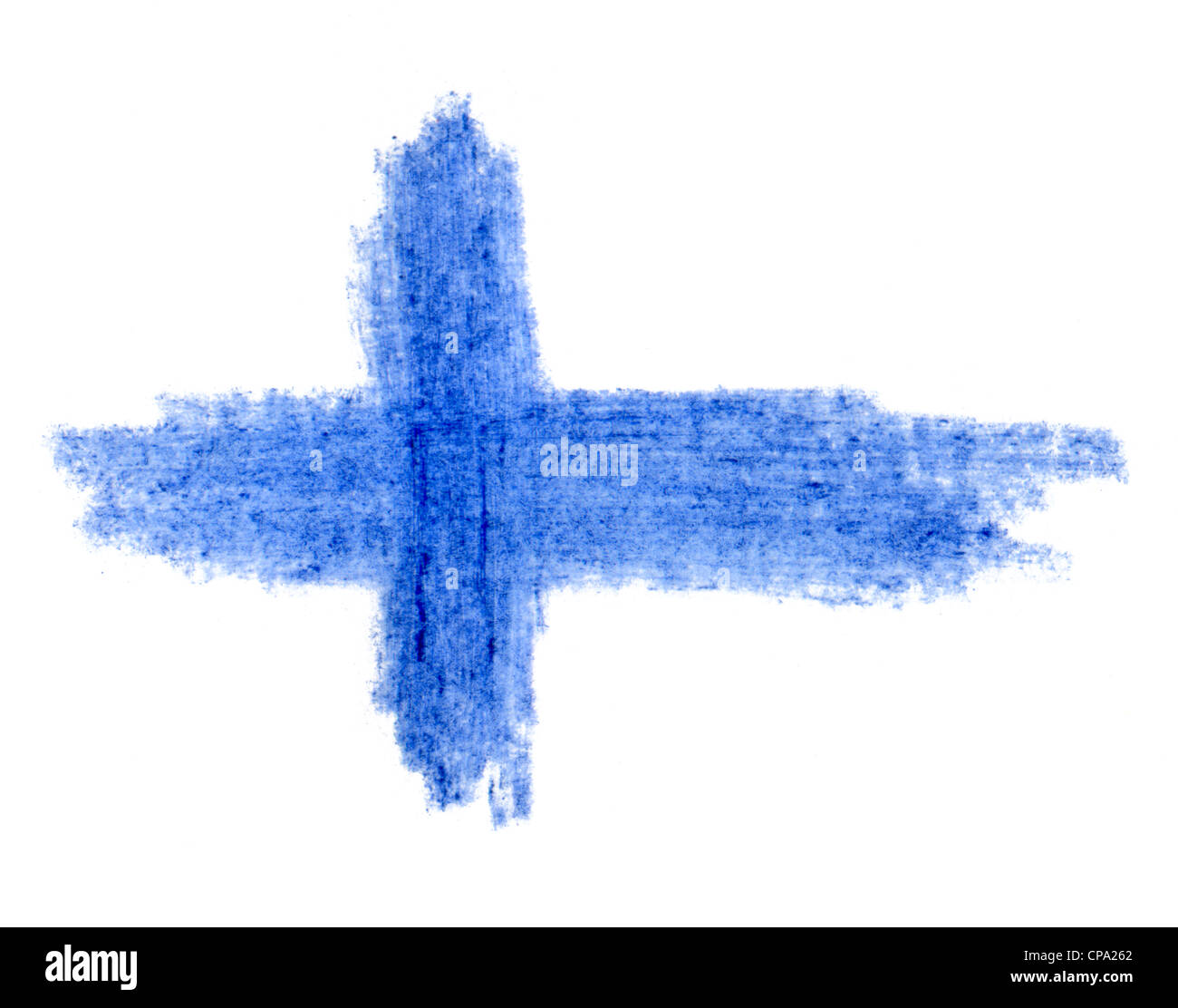 Flag of Finland, pencil drawing Stock Photo - Alamy