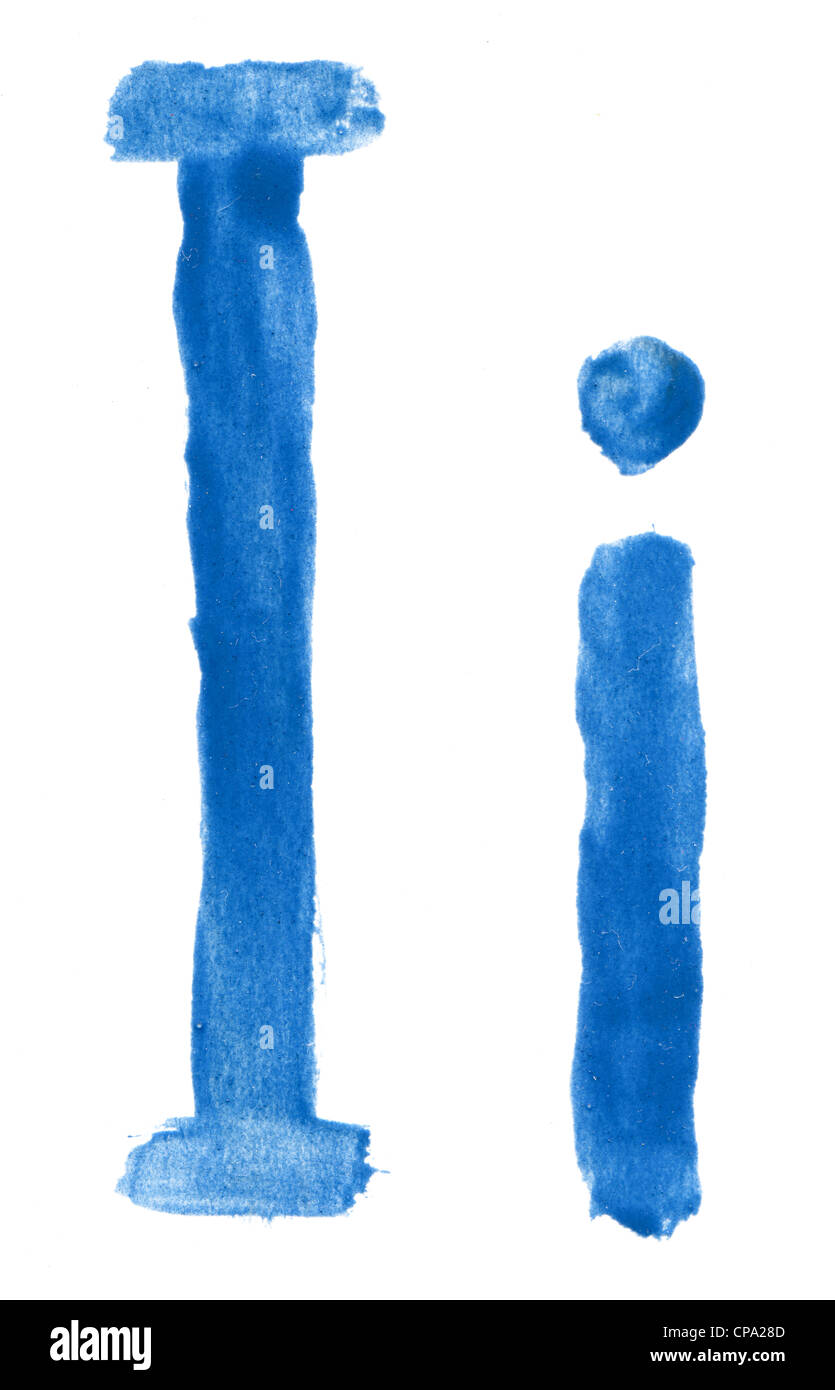 Watercolour alphabet hi-res stock photography and images - Alamy