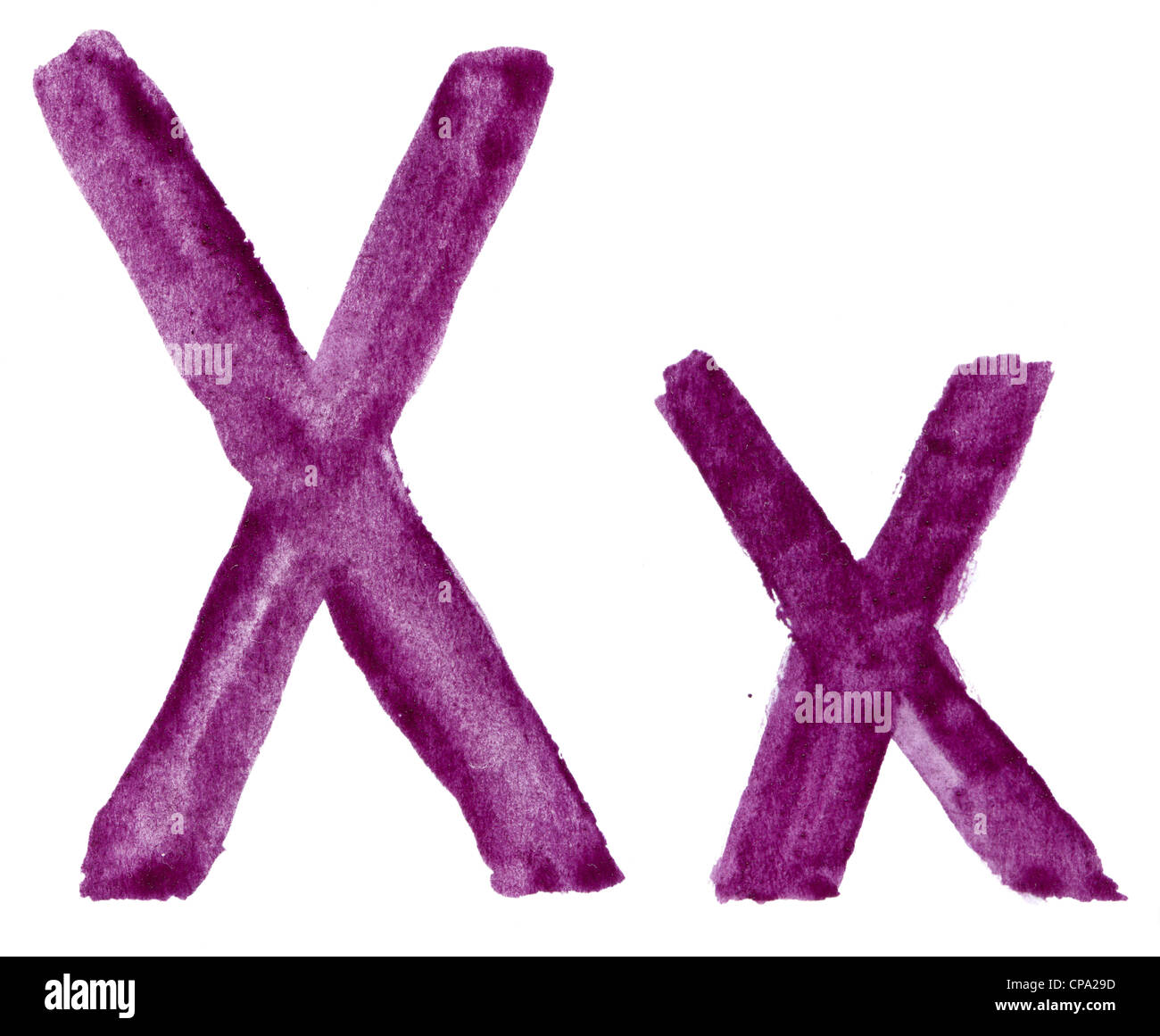 Watercolour alphabet hi-res stock photography and images - Alamy