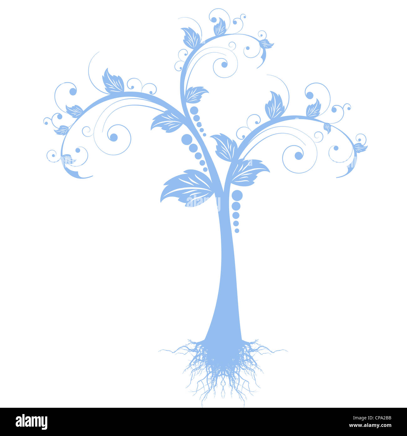 Beautiful art tree isolated on white background Stock Photo - Alamy