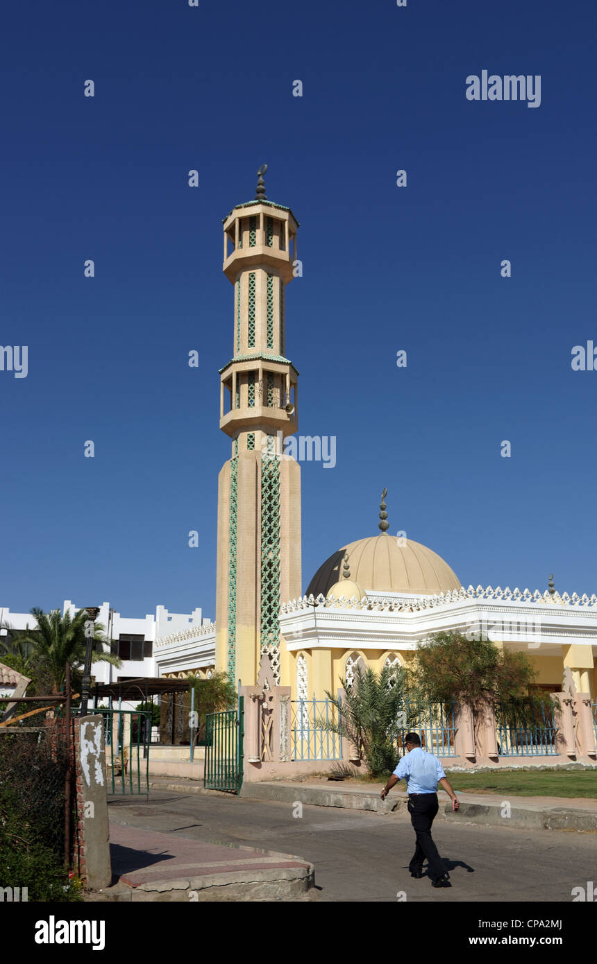 Mosque in the resort town on the Red Sea Hurghada, Egypt, Africa Stock ...
