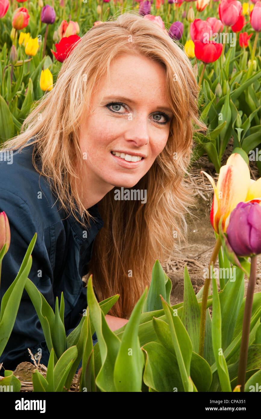 Portrait beautiful blond dutch girl hi-res stock photography and images ...