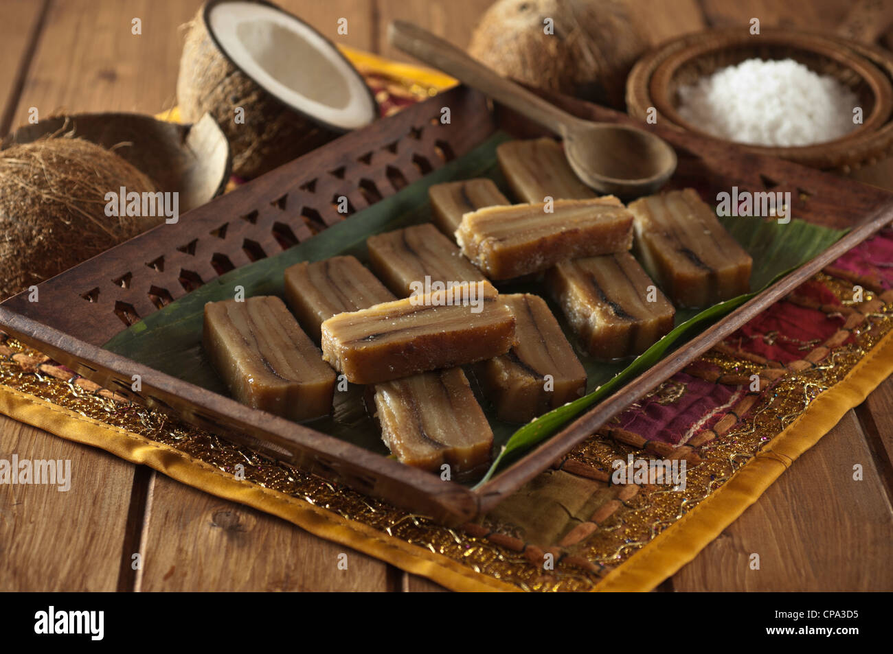 Bebinca Traditional layered dessert Goa India Stock Photo - Alamy