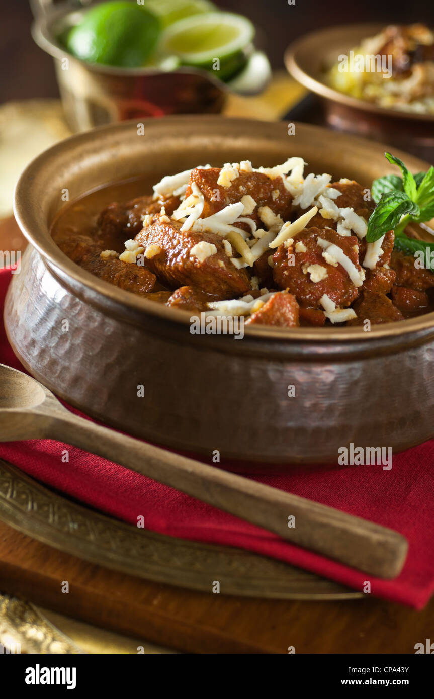 Hyderabadi chicken curry Indian food Stock Photo - Alamy