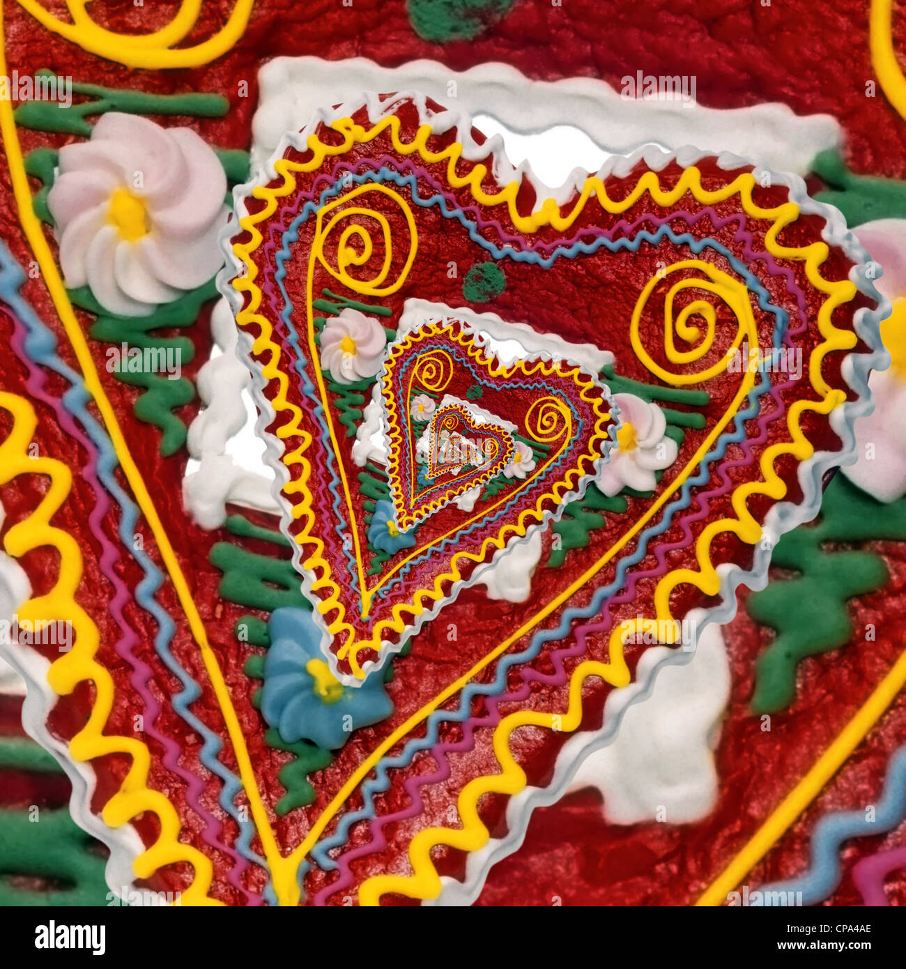 Traditional Croatian Gingerbread Heart in Endless Loop Concept Stock ...