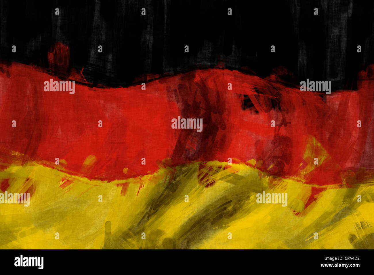 Flag of Germany abstract painting background Stock Photo - Alamy