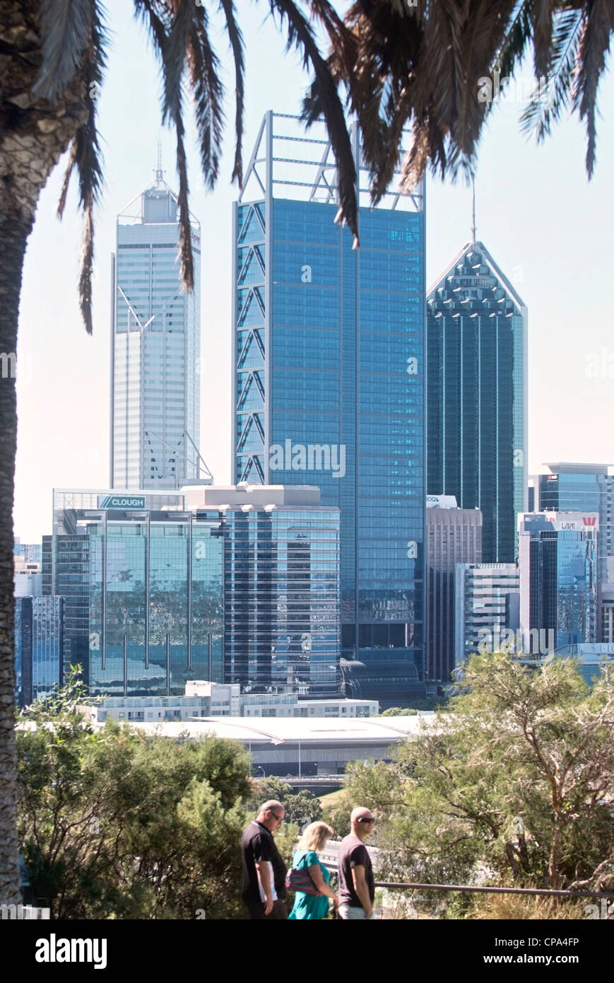 AUSTRALIA Western Australia Perth skyline. Central Business District ...