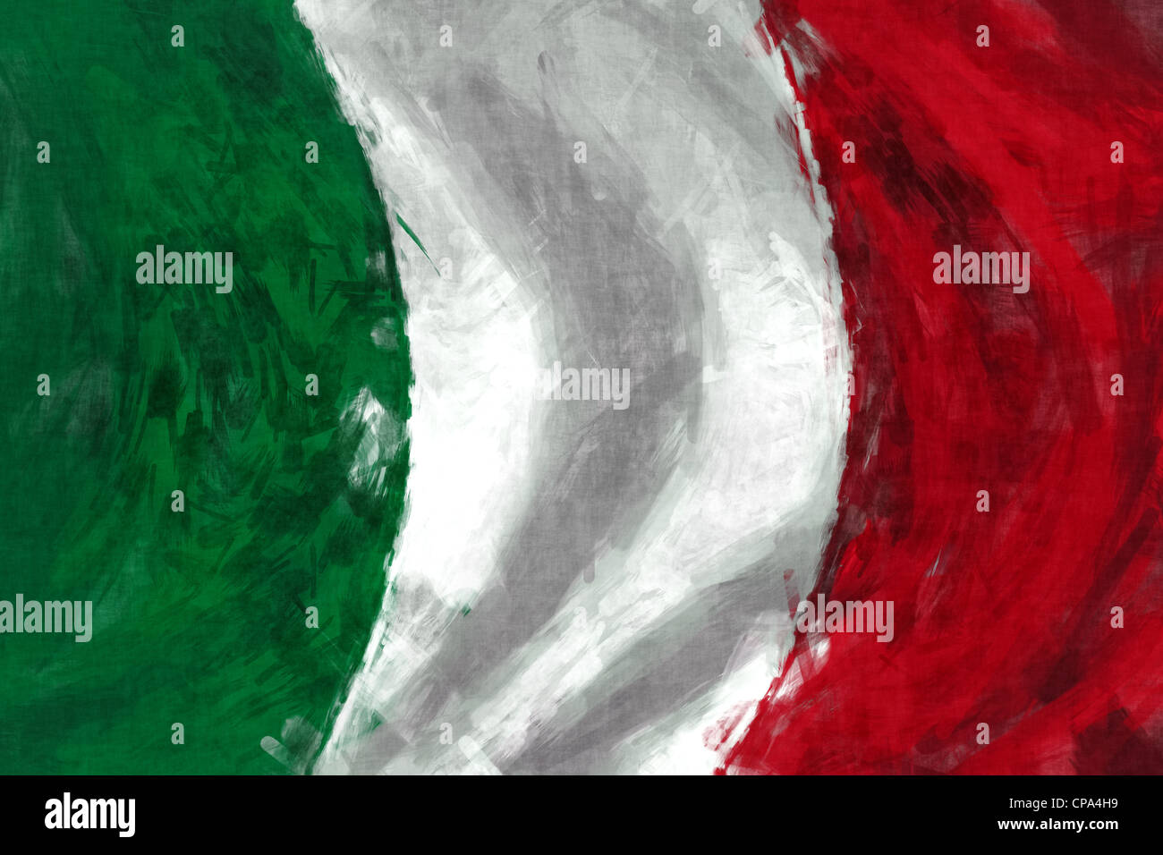 Flag of Italy abstract painting background Stock Photo - Alamy