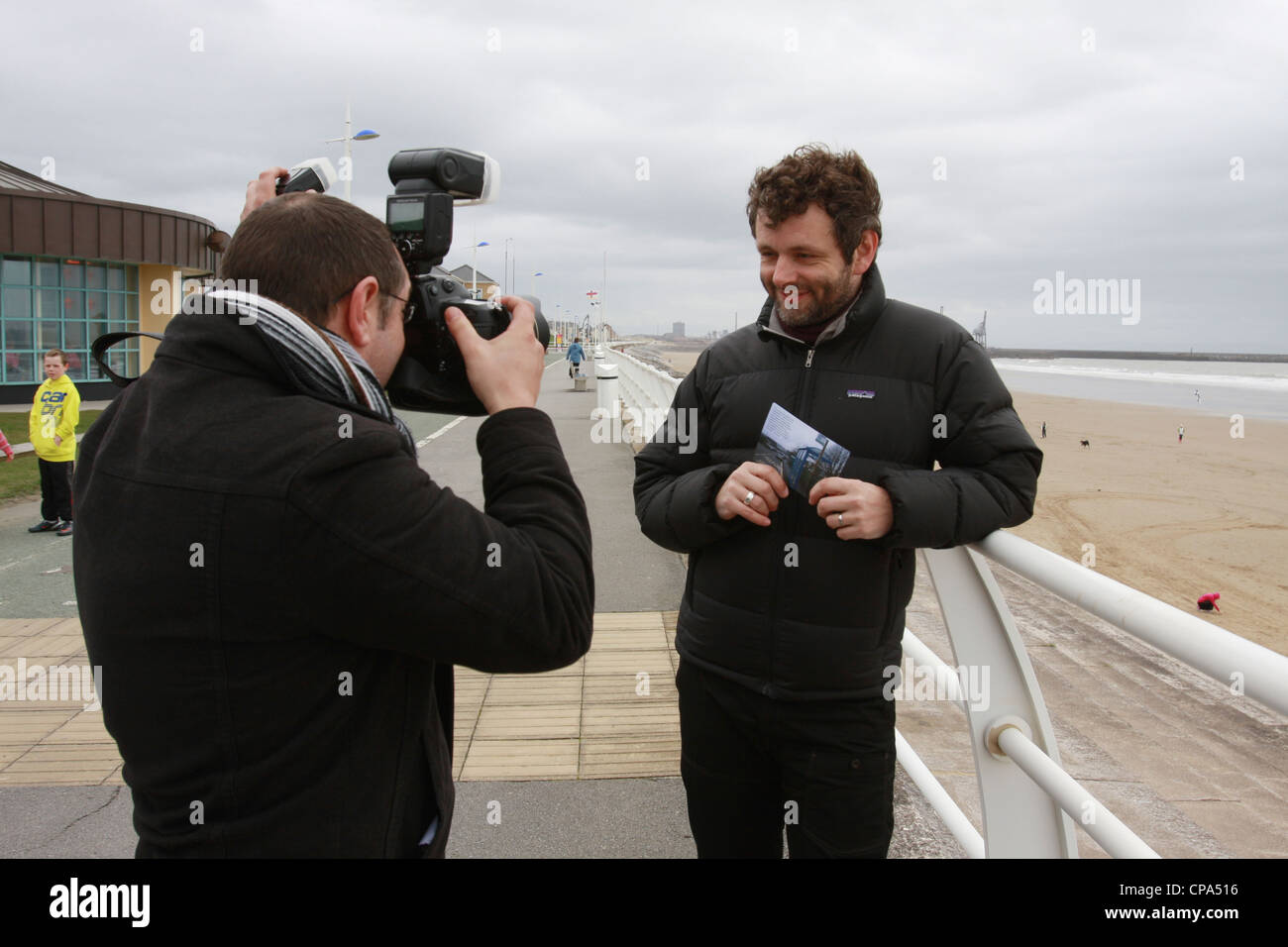 Welsh Actor being photographed in his hometown of Port Talbot, South ...