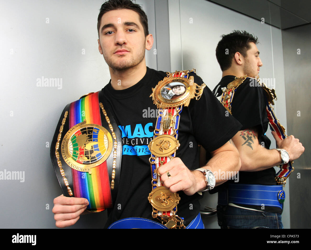 European and commonwealth heavyweight boxing champion hi-res stock ...