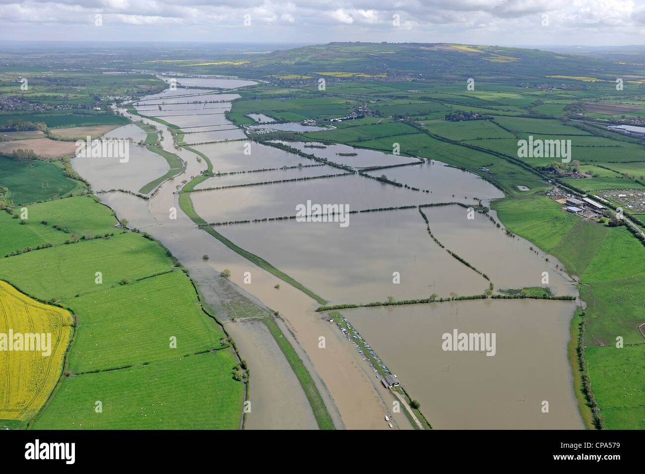 Aerial view flooding tewkesbury hi-res stock photography and images - Alamy