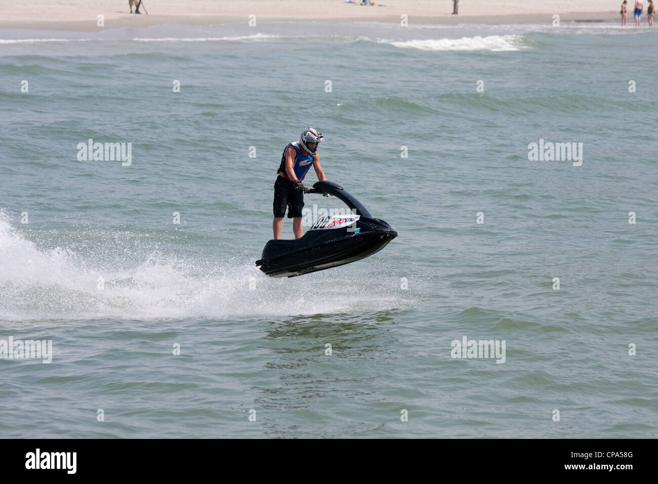 Jet Ski Racing Take Off Stock Photo - Alamy