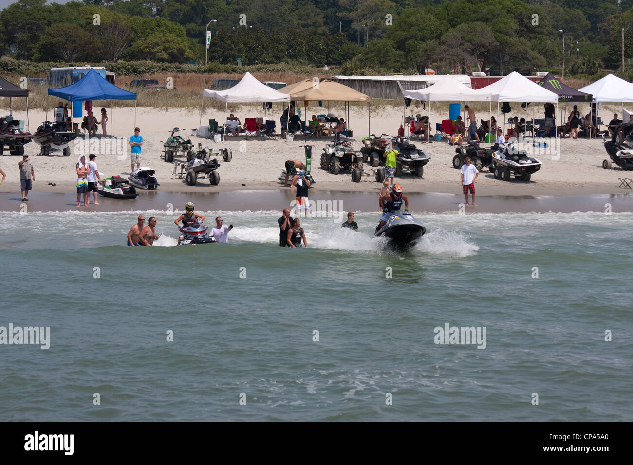 Jet Ski Racing Take Off Stock Photo - Alamy